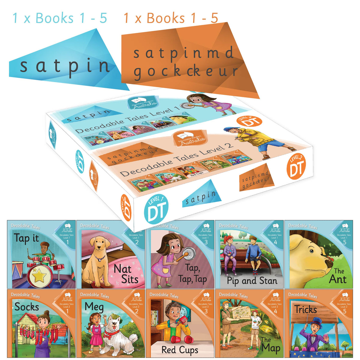 Decodable Tales Level 1/2 - Individual Set – Decodable Readers Australia