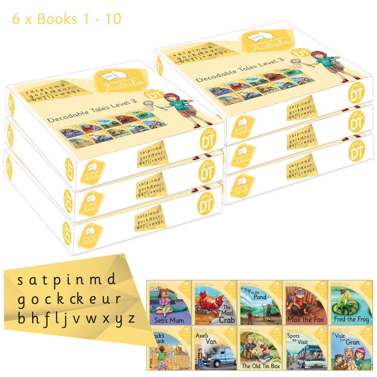Decodable Tales Level 3 - Classroom Guided Reading Set (6 sets ...