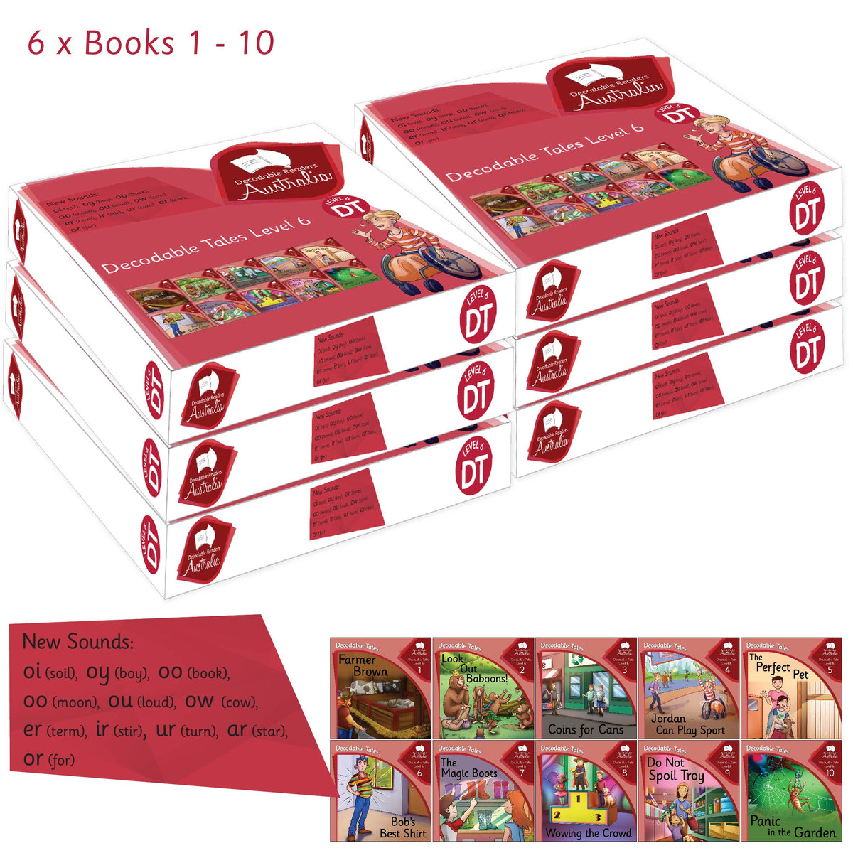 Decodable Tales Level 6 - Classroom Guided Reading Set (6 sets ...