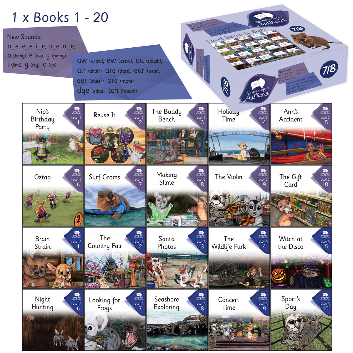 Main Fiction Level 7/8 - Individual Set – Decodable Readers Australia