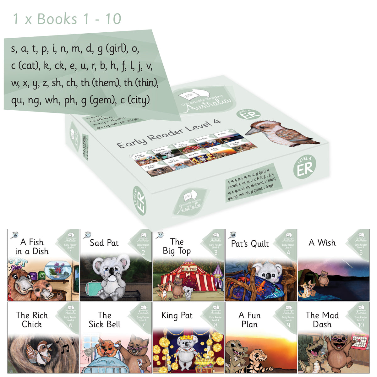 Early Readers Fiction Level 4 - Individual Set – Decodable Readers ...