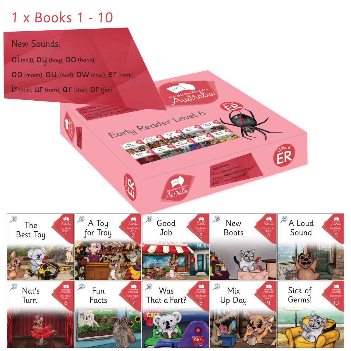 Early Readers Fiction Level 6 - Individual Set – Decodable Readers ...