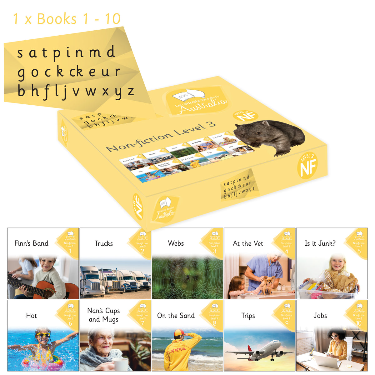 Nonfiction Level 3 - Individual Set – Decodable Readers Australia