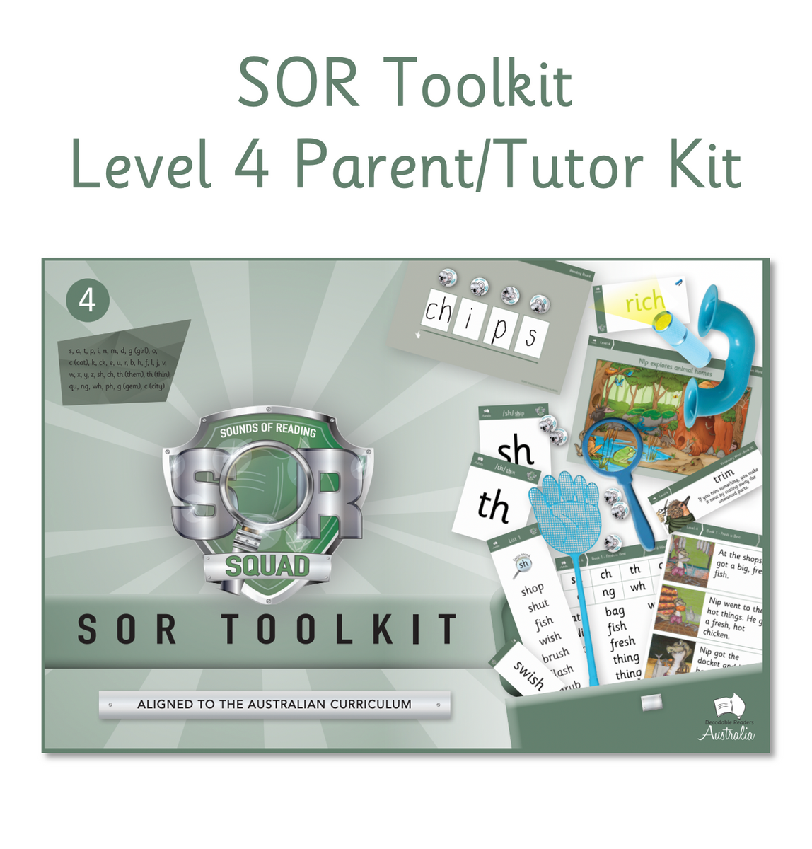 SOR Toolkit (Sounds Of Reading) Level 4 - Parent/Tutor Kit – Decodable ...