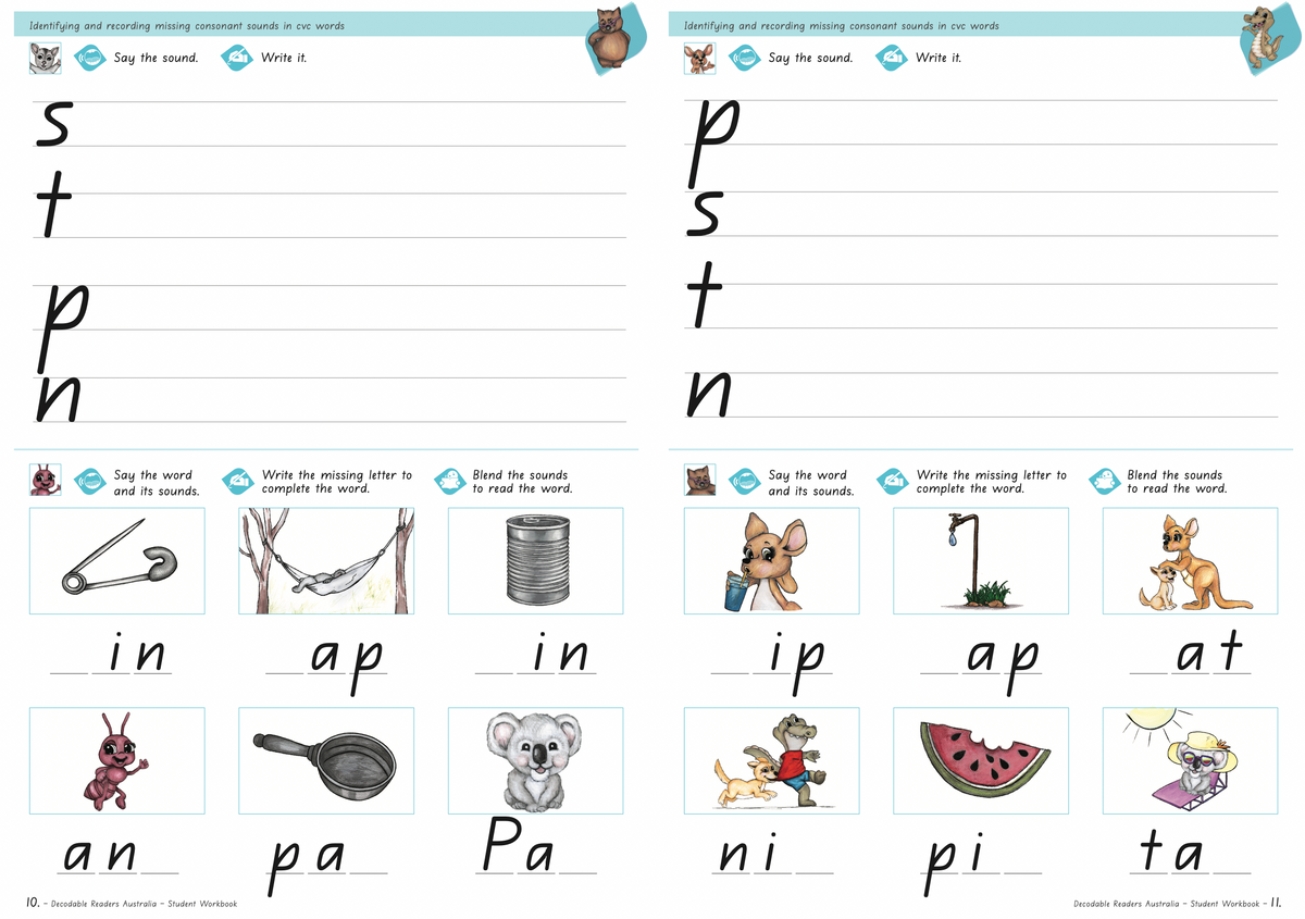 Phonics Workbook Level 1 – Decodable Readers Australia