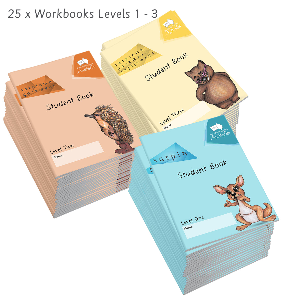 Phonics Workbook Level 1-3 - Classroom Pack – Decodable Readers Australia