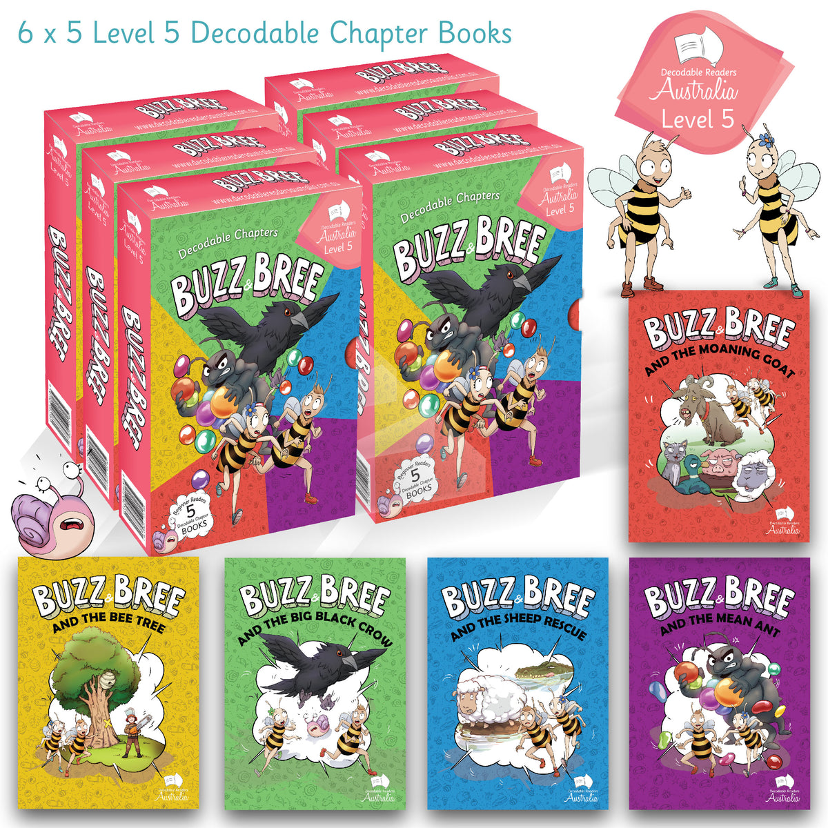 Buzz and Bree Decodable Chapters Level 5 - Guided Reading Set ...