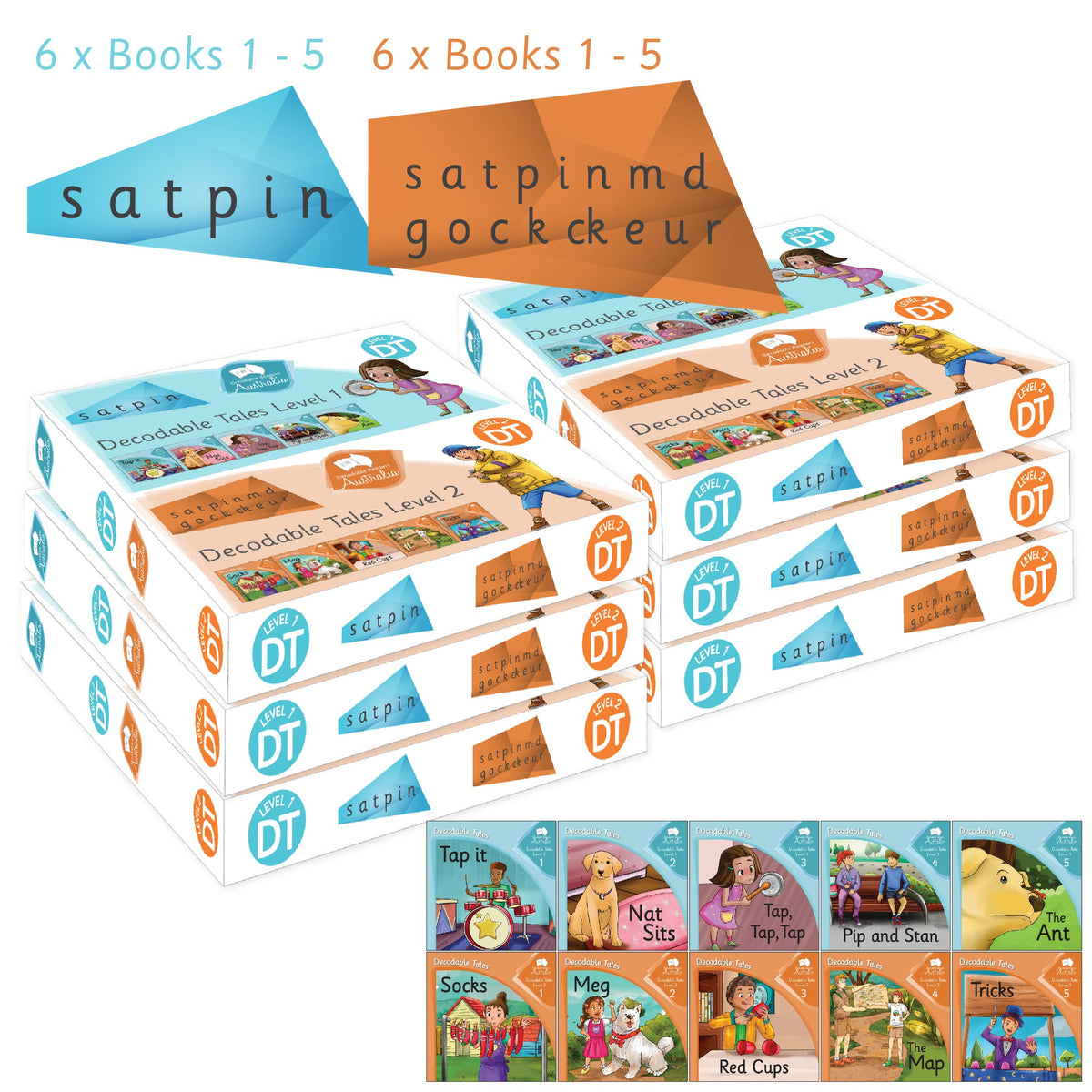Decodable Tales Level 1/2 - Classroom Guided Reading Set (6 sets ...