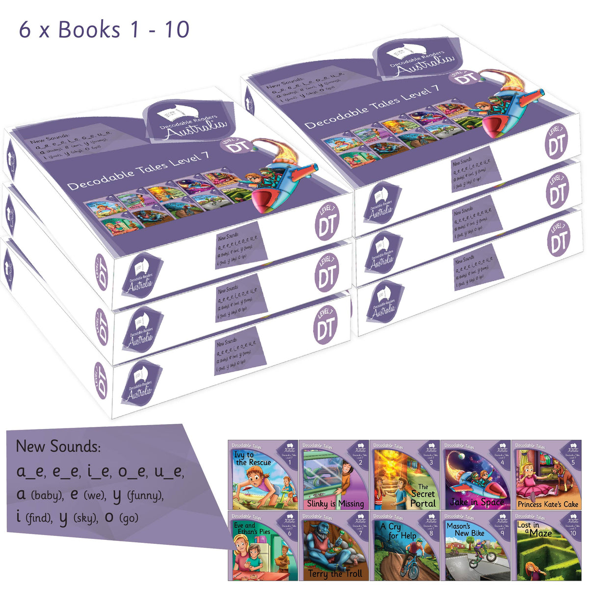 Decodable Tales Level 7 - Classroom Guided Reading Set (6 sets ...