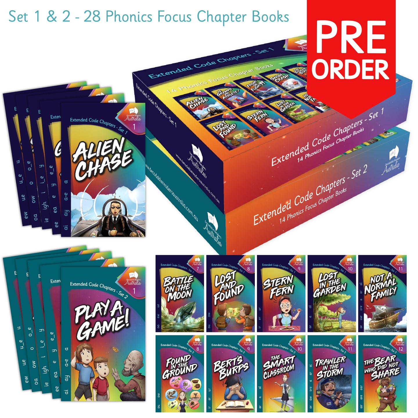 Extended Code Phonics Focus Stories- Individual Set (44 stories ...