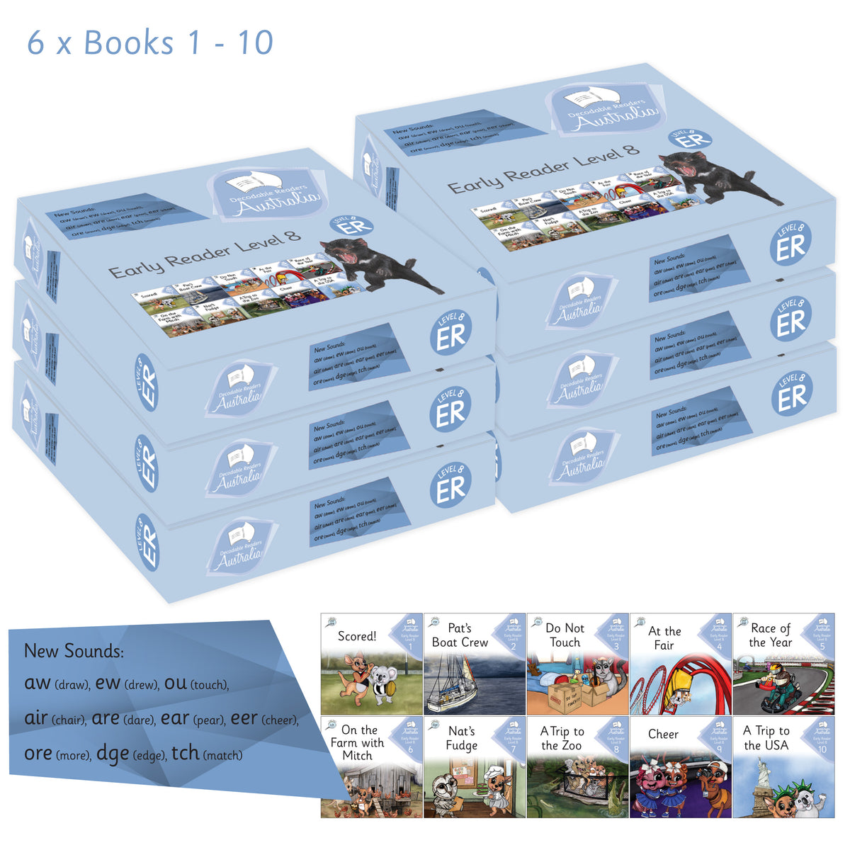 Early Readers Fiction Level 8 - Classroom Guided Reading Set (6 sets ...