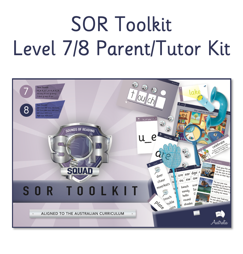 SOR Toolkit (Sounds Of Reading) Level 7/8- Parent/Tutor Kit – Decodable ...
