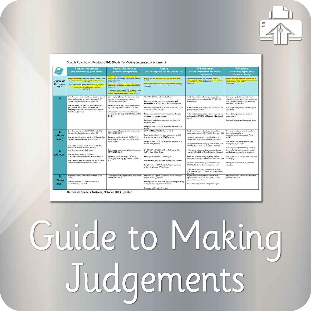 Sparkle kit Download – Decodable Readers Australia